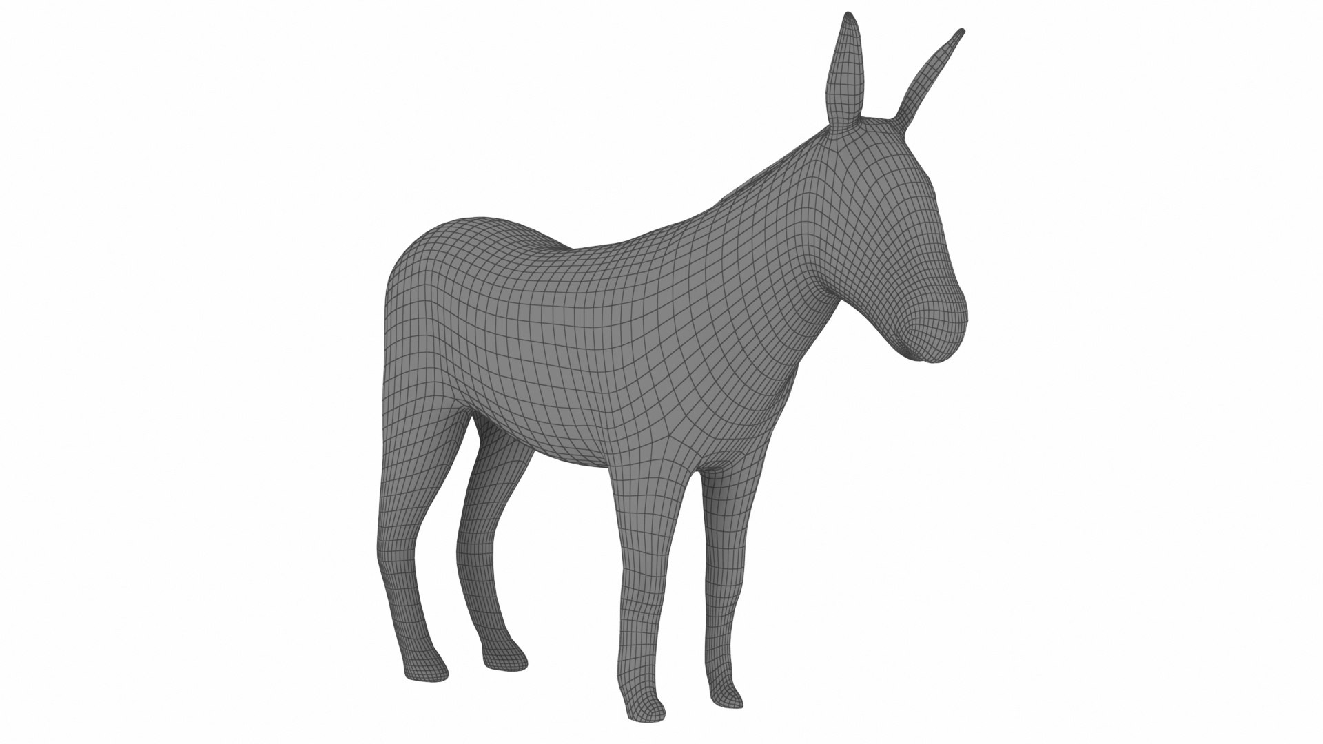 Donkey Gray And Brown 3D - TurboSquid 2328772