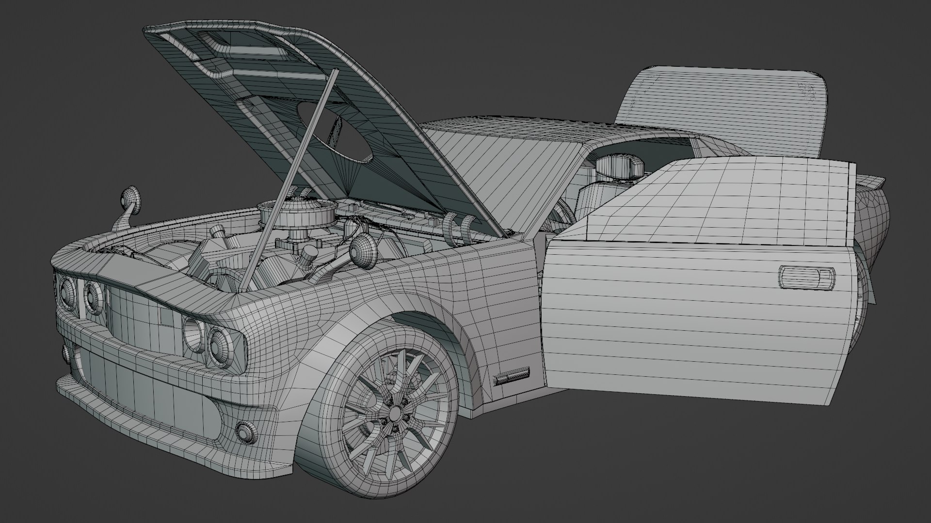 3D High Poly CarV8E - TurboSquid 2283010