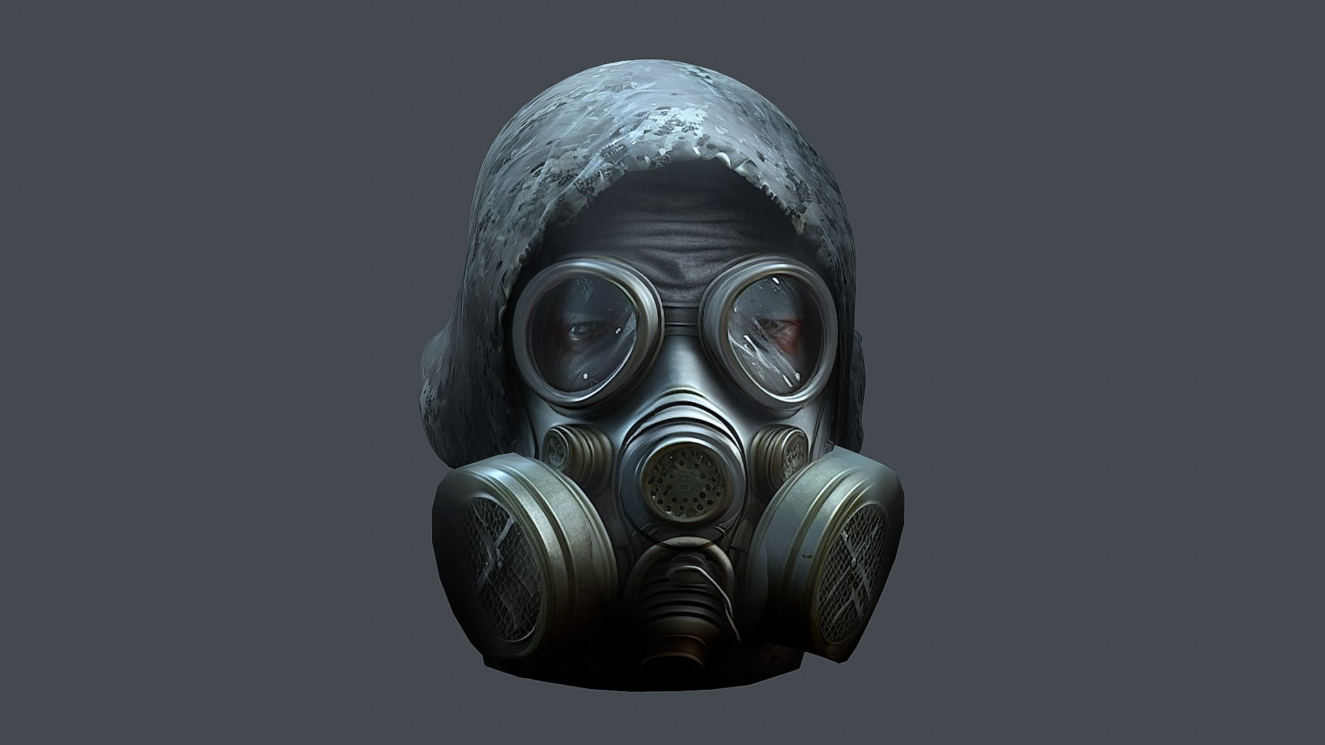 Gas Mask Helmet Military Combat Fantasy Cyborg Space 3D Model ...