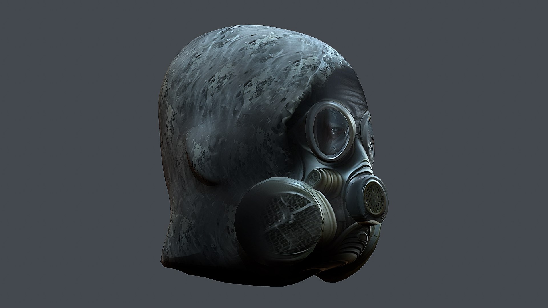 Gas Mask Helmet Military Combat Fantasy Cyborg Space 3D Model ...