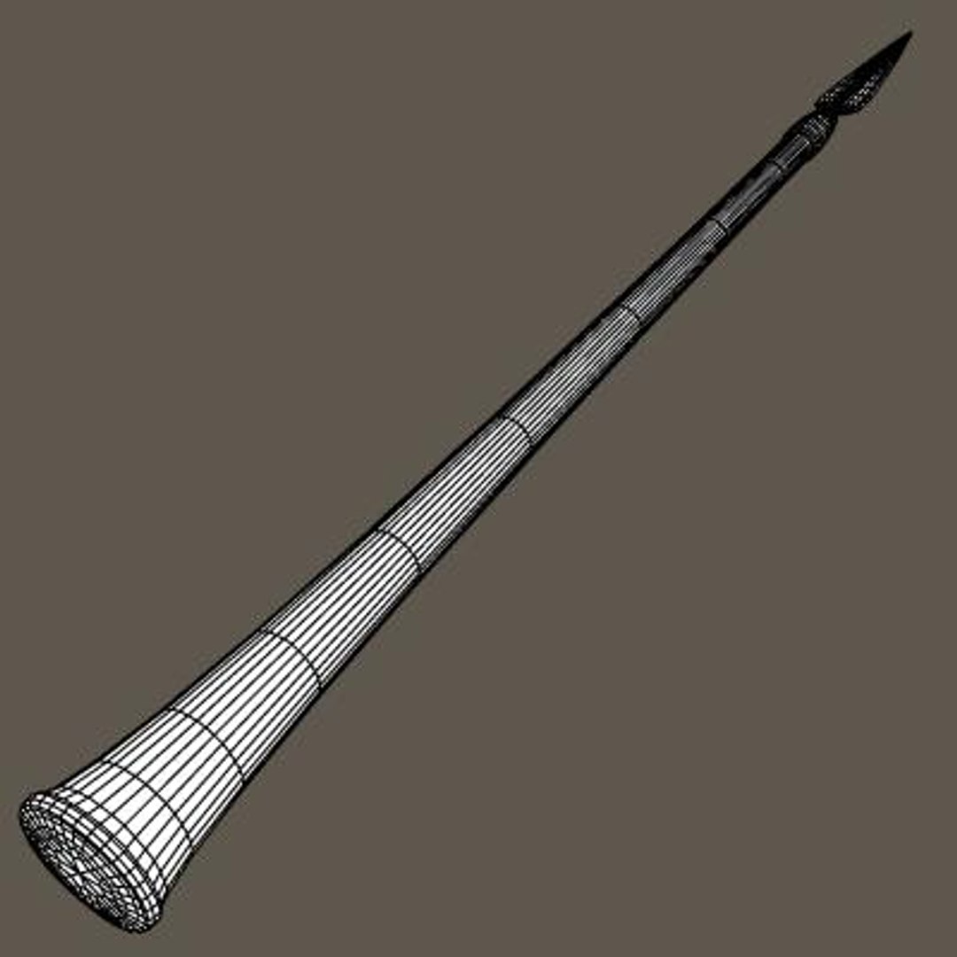 3d Spear Iklwa Model