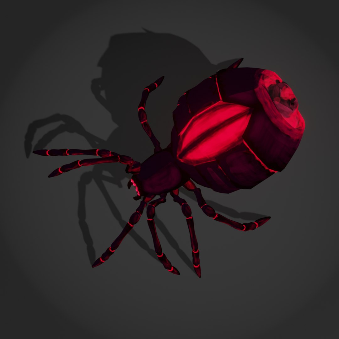 The Devour Spider - Rigged and Animated Low-poly 3D model - TurboSquid ...