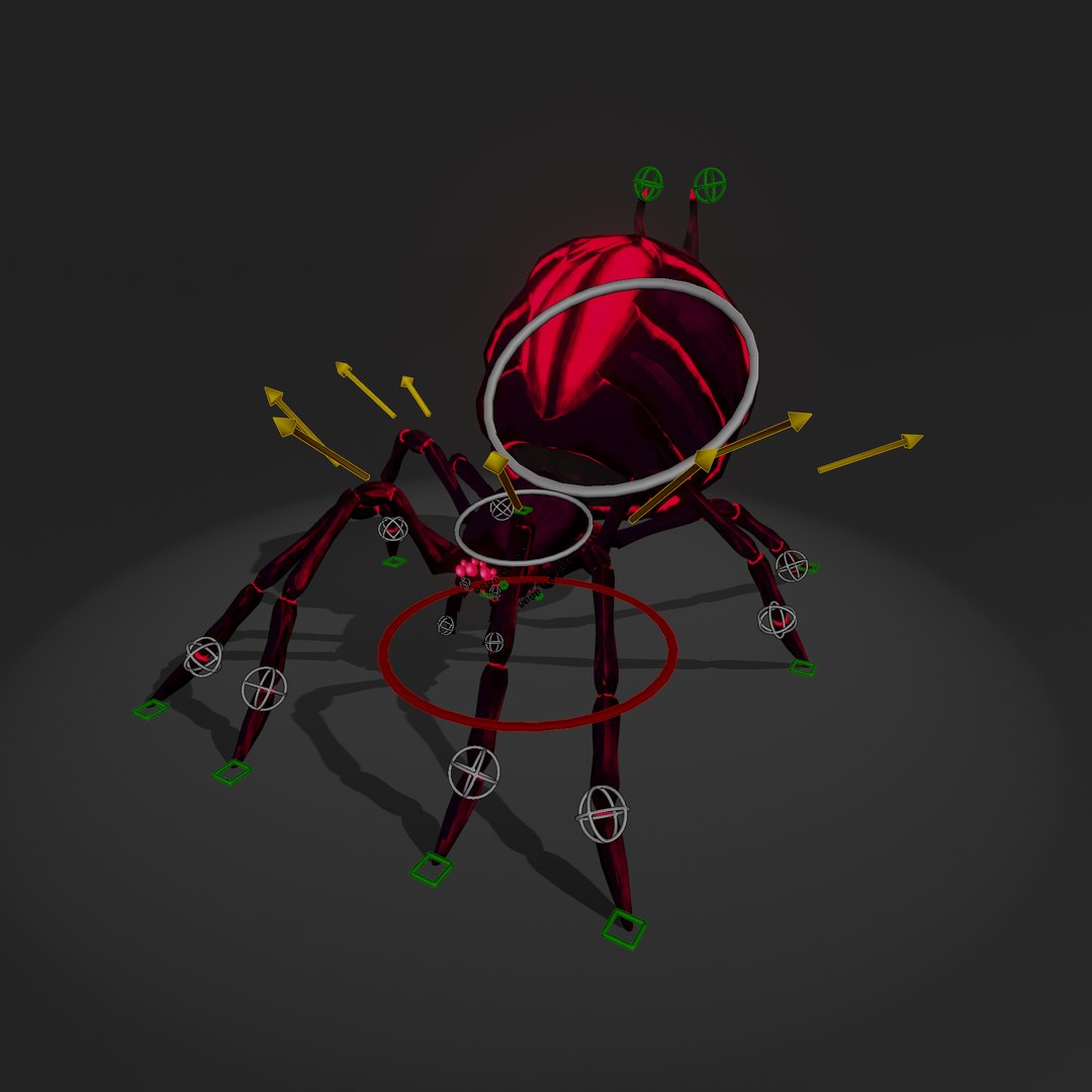 The Devour Spider - Rigged And Animated Low-poly 3D Model - TurboSquid ...