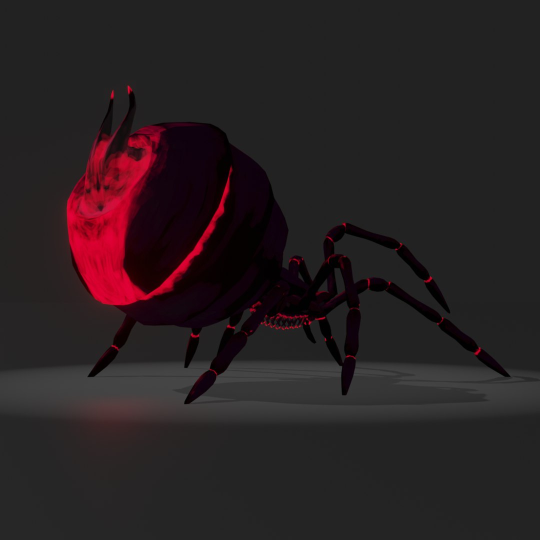 The Devour Spider - Rigged And Animated Low-poly 3D Model - TurboSquid ...