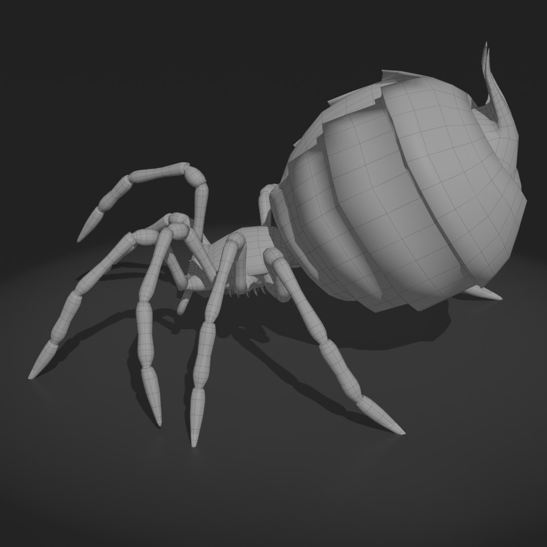The Devour Spider - Rigged And Animated Low-poly 3D Model - TurboSquid ...