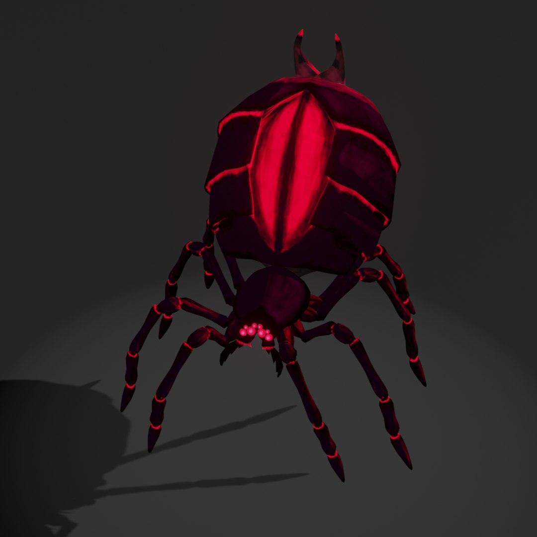 The Devour Spider - Rigged And Animated Low-poly 3D Model - TurboSquid ...