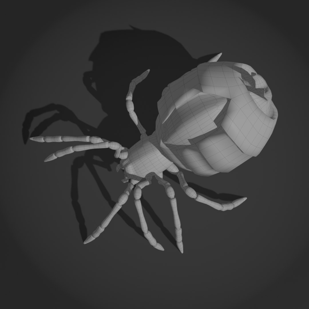 The Devour Spider - Rigged And Animated Low-poly 3D Model - TurboSquid ...