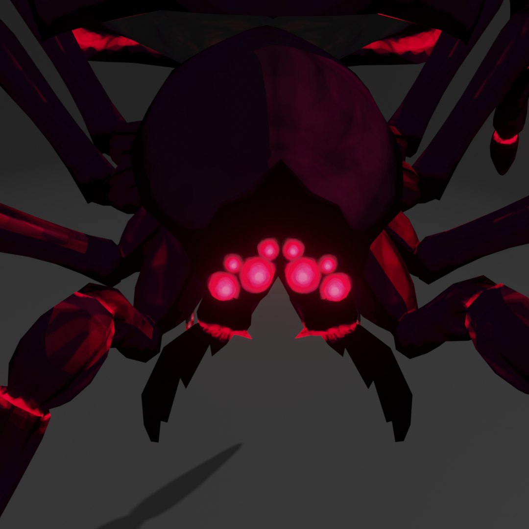 The Devour Spider - Rigged And Animated Low-poly 3D Model - TurboSquid ...