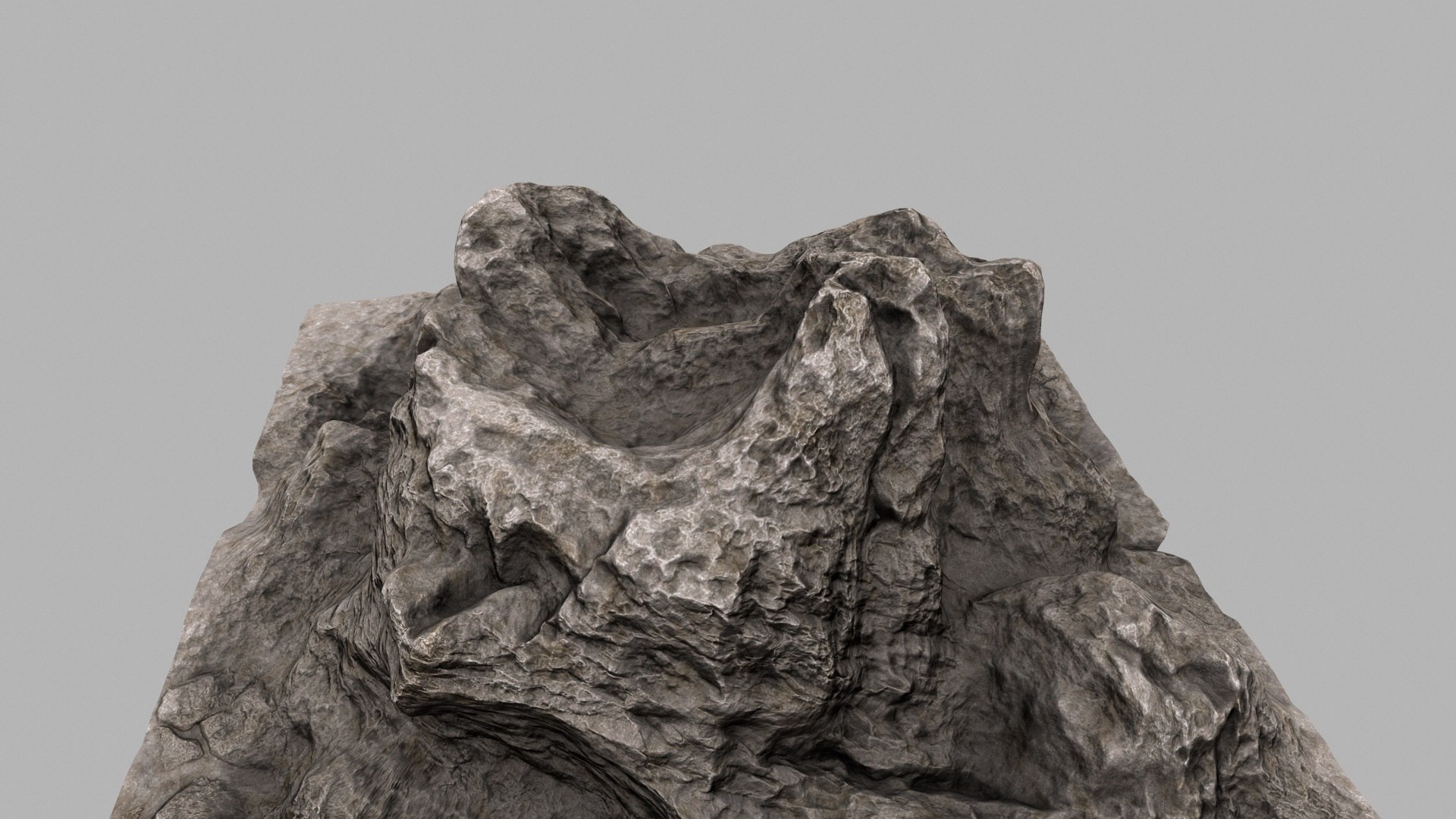 rock mount 3d obj