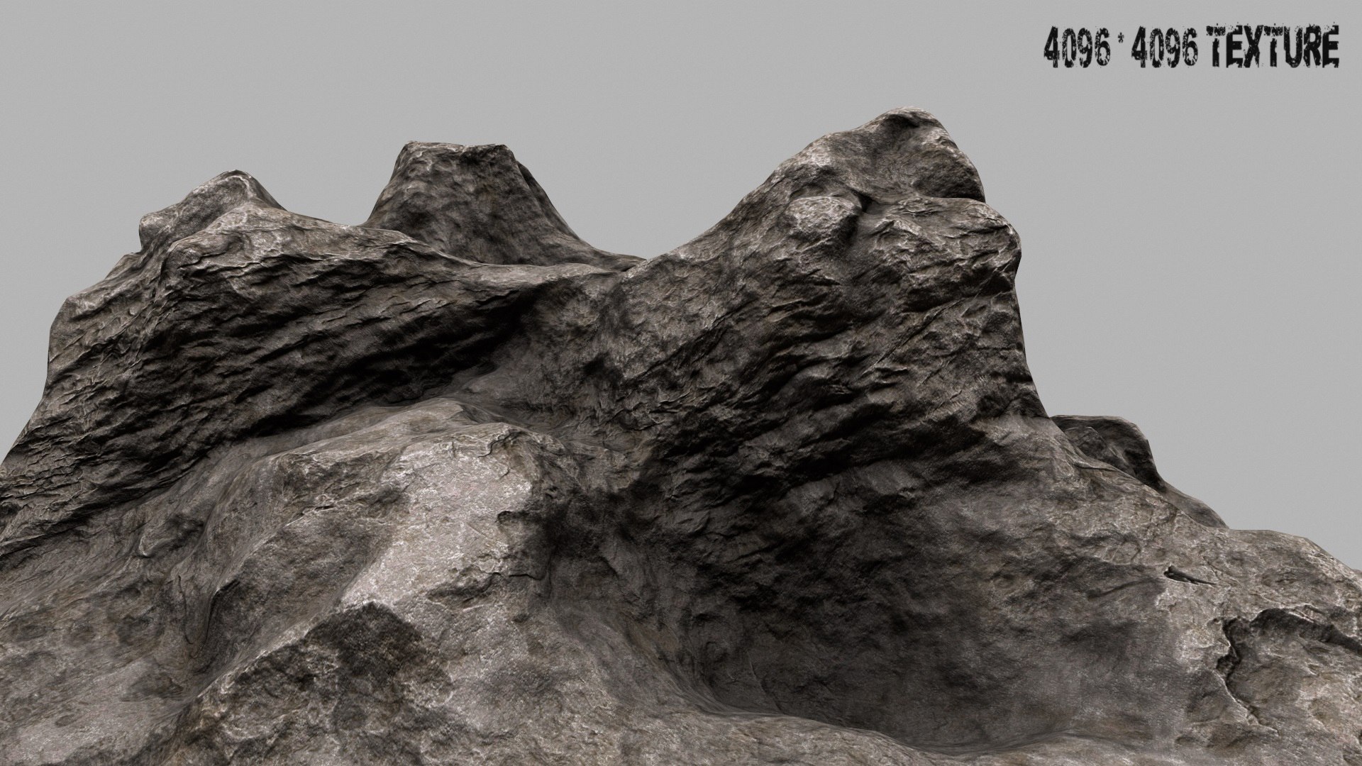 Rock Mount 3d Obj