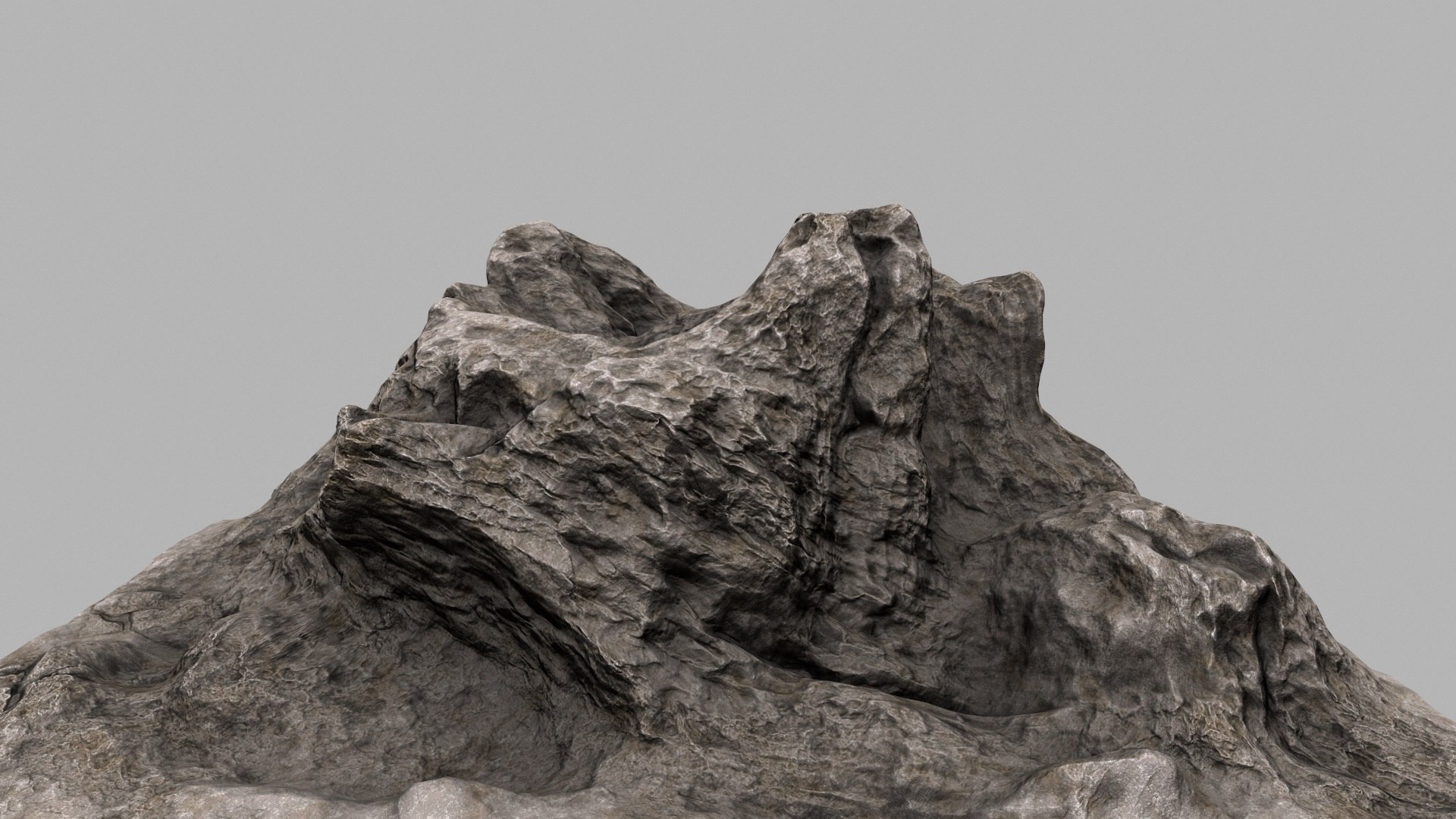 rock mount 3d obj
