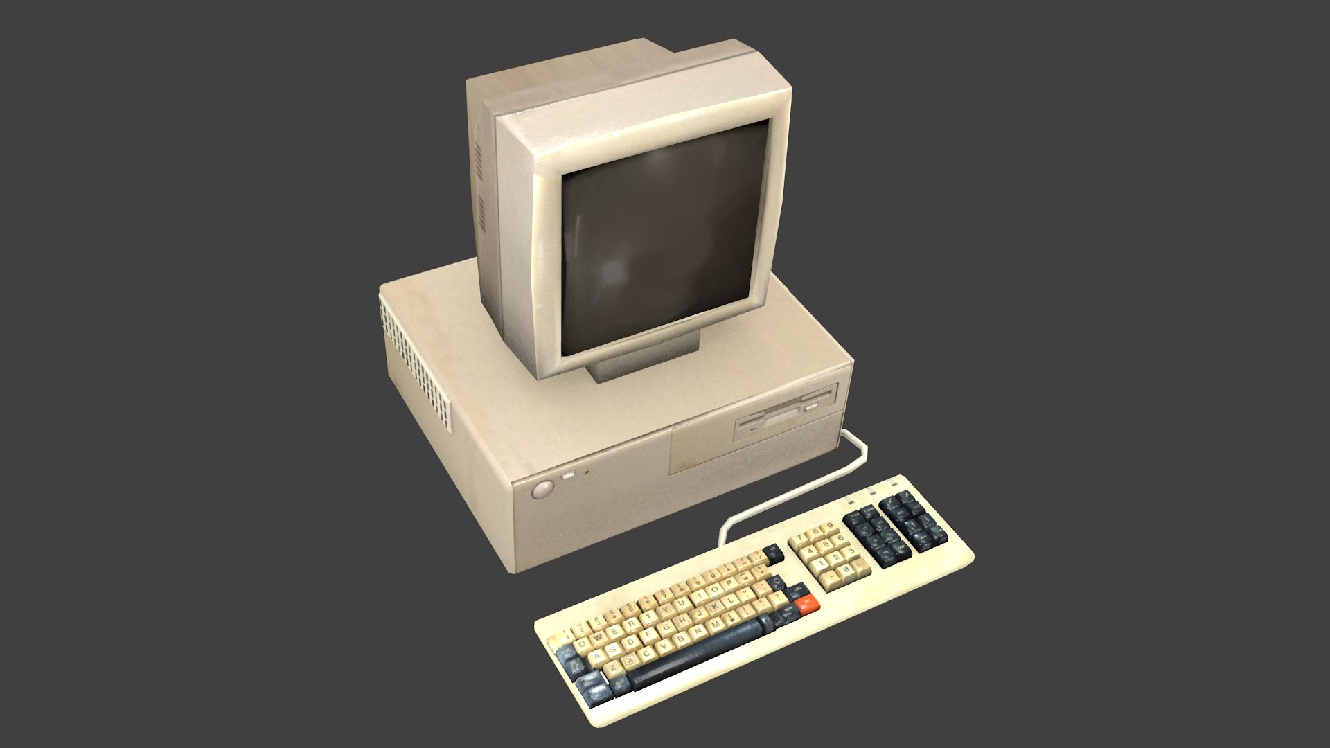 Old Computer 02 Model - TurboSquid 1940049