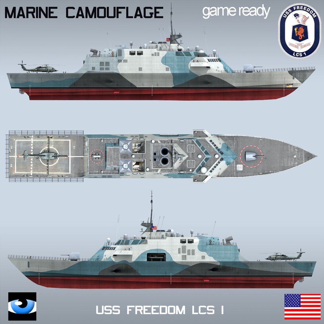 Uss Freedom Lcs 1 3d Model