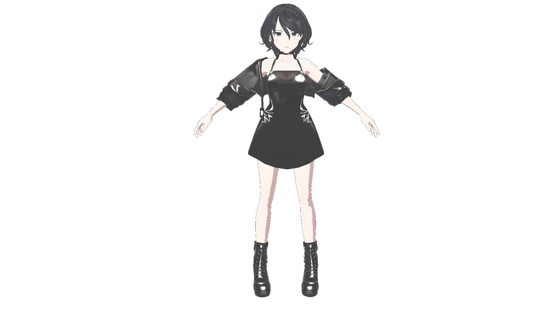 3D Model Anime Furry Baddie Fully Rigged - TurboSquid 2400344