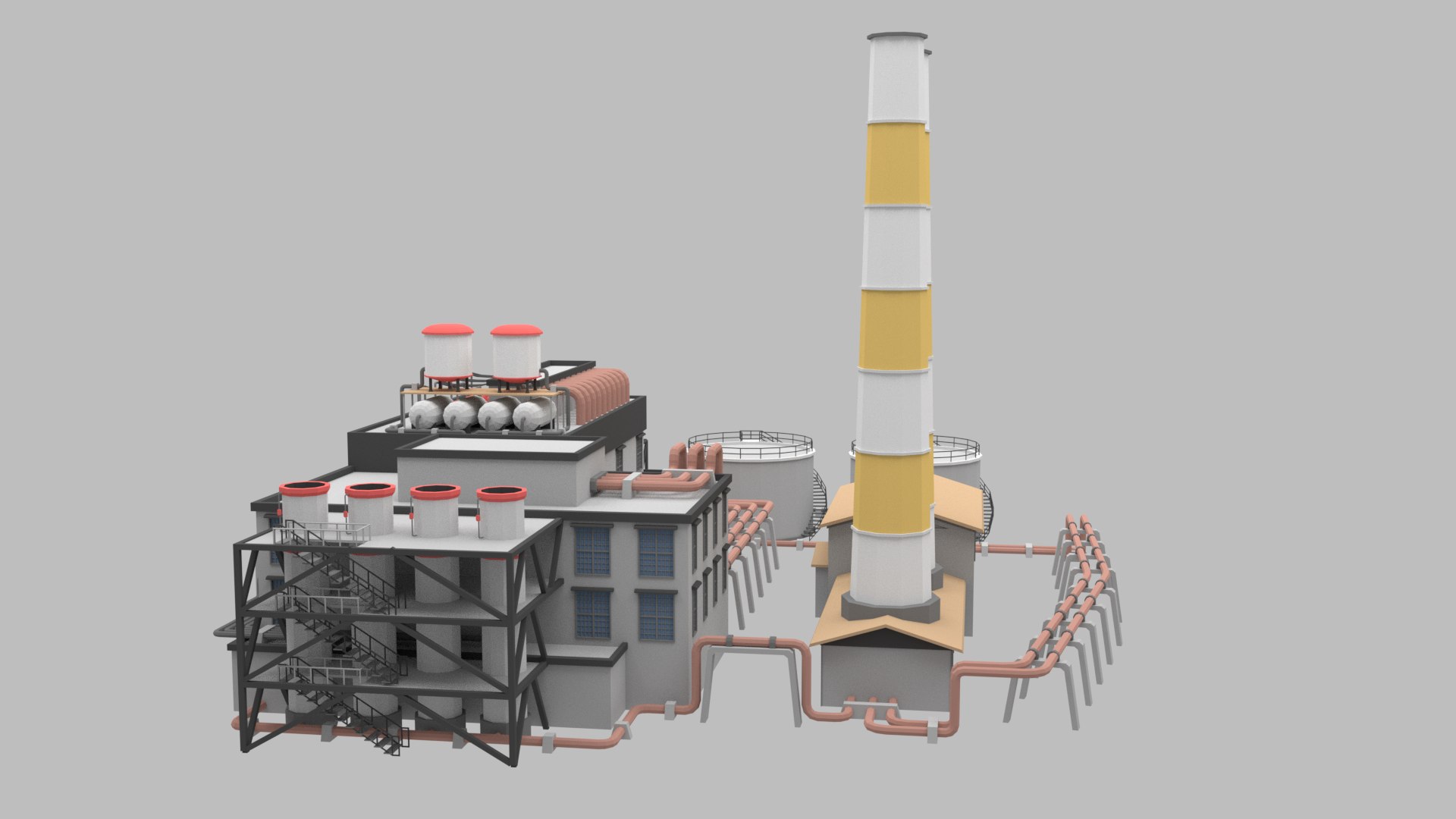 Power Plant 3D Model - TurboSquid 1369923
