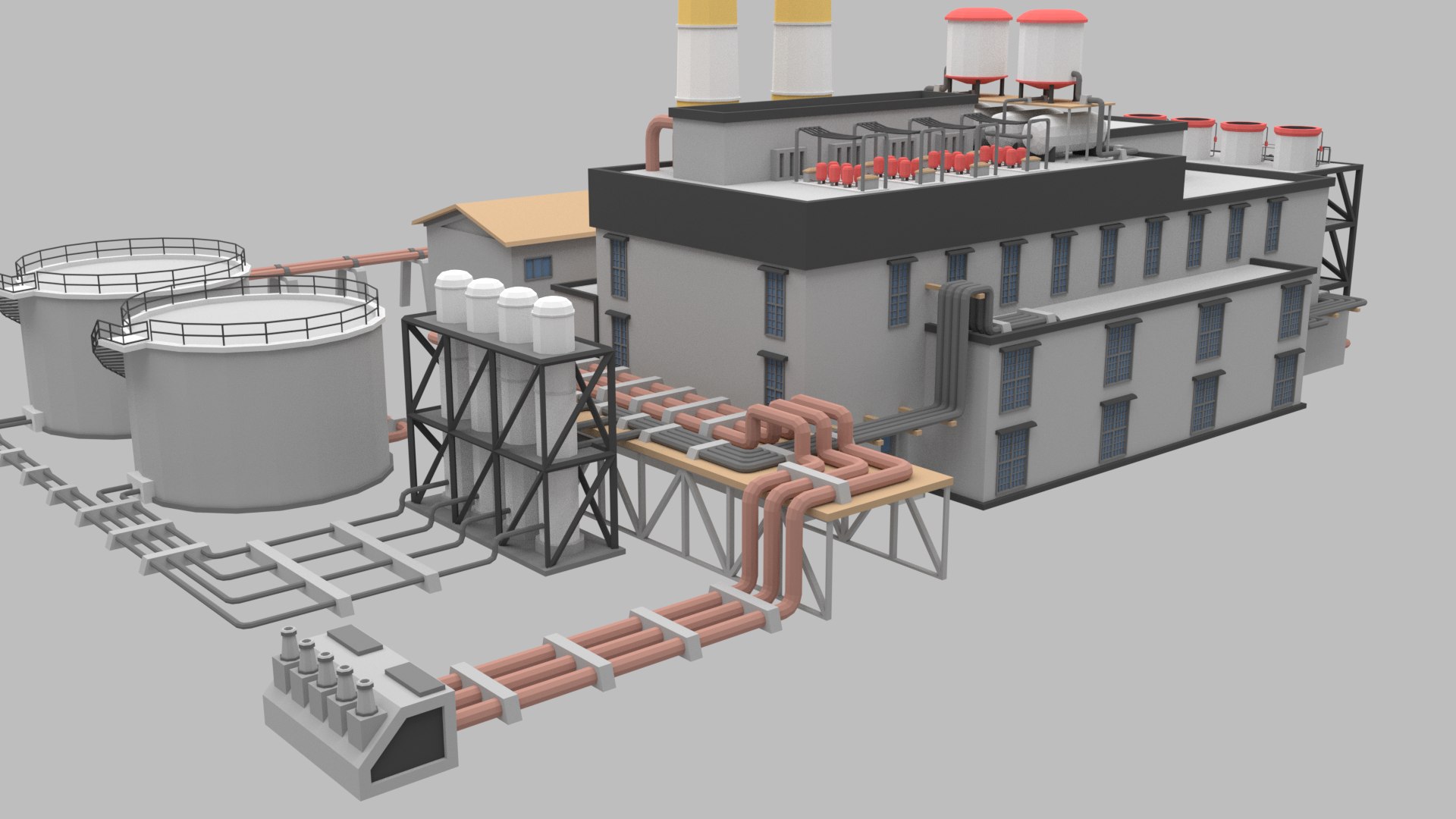 Power Plant 3D Model - TurboSquid 1369923