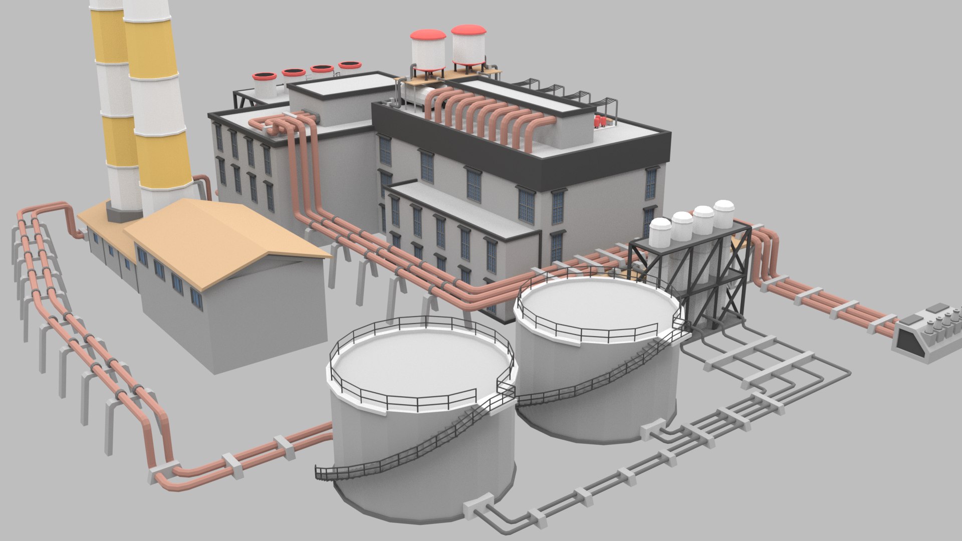 Power Plant 3D Model - TurboSquid 1369923