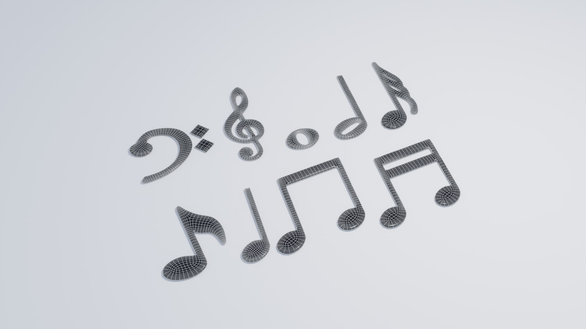 Music Notes 3D Model - TurboSquid 2024004