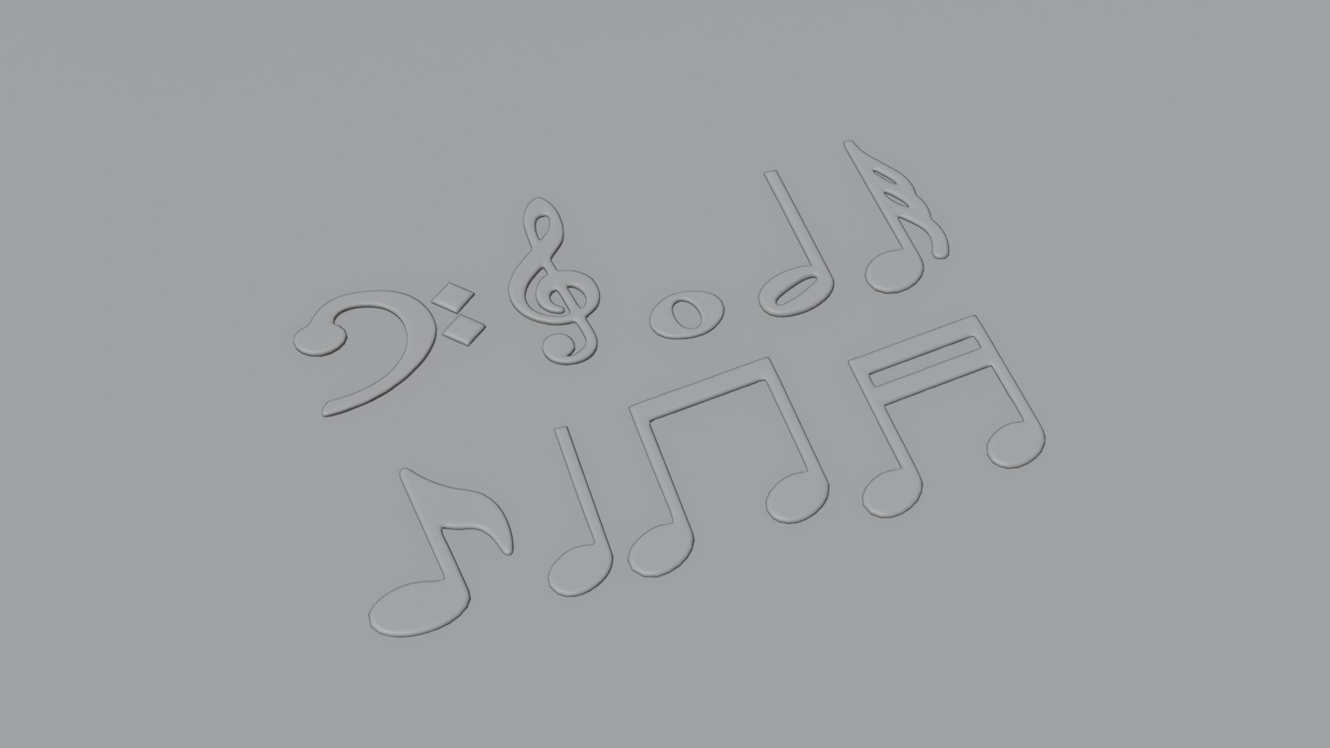Music Notes 3D Model - TurboSquid 2024004