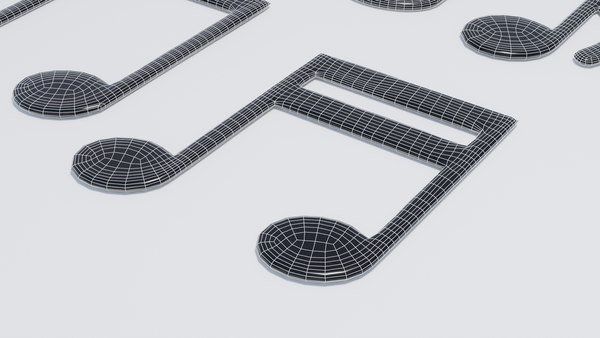 modelo 3d Notas musicales - TurboSquid 2024004