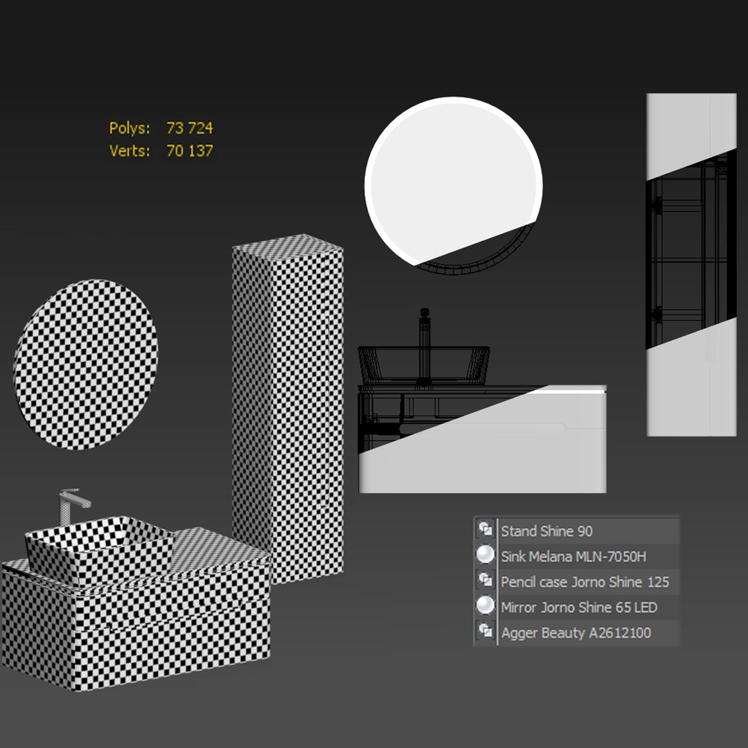 3D Model Jorno Shine 90 And Pencil Case - TurboSquid 2187657