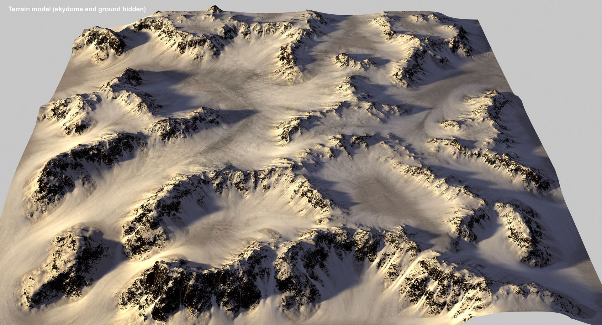 Mountain Range Terrain Landscape 3d Model