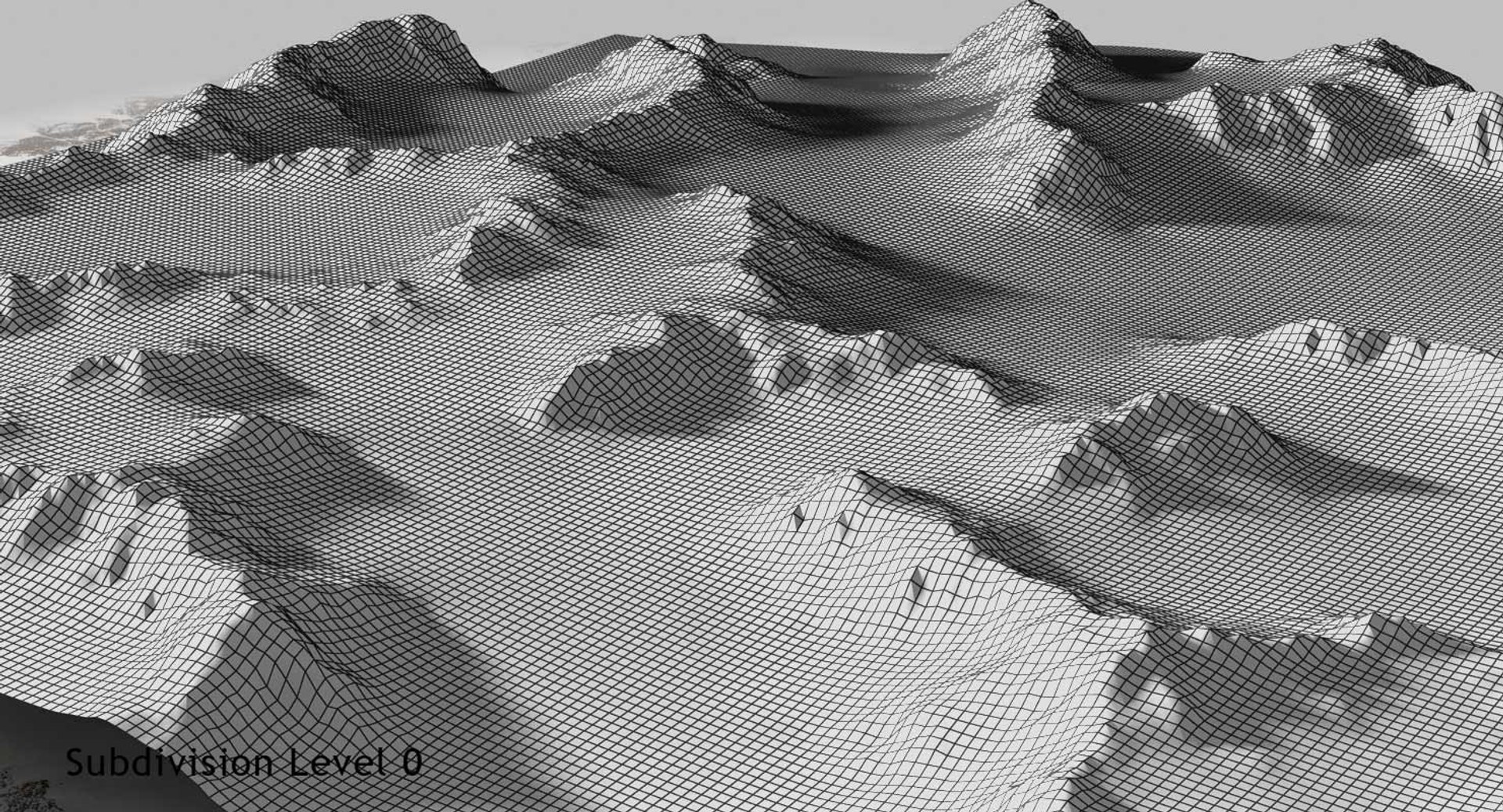 Mountain Range Terrain Landscape 3d Model