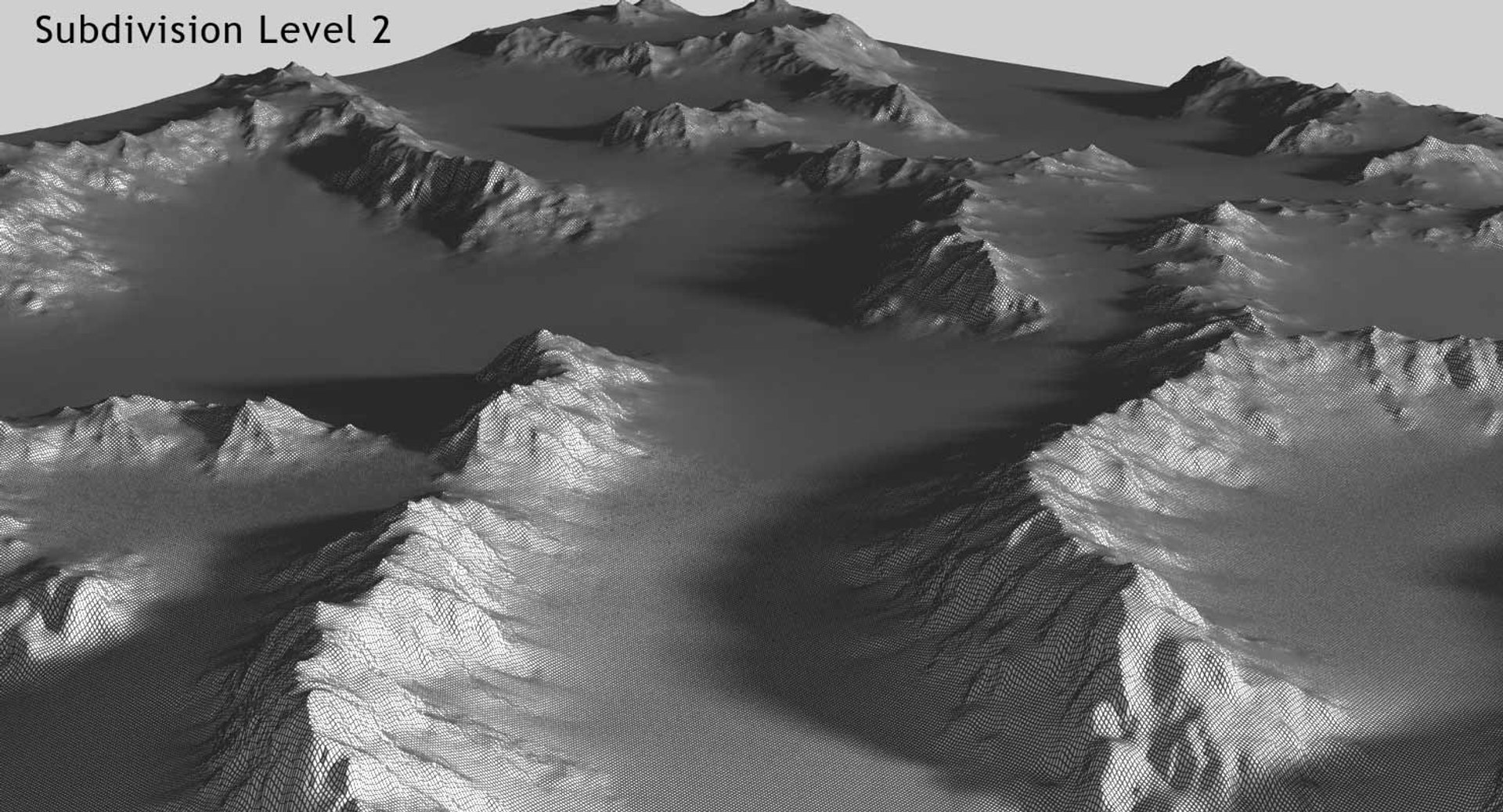 Mountain Range Terrain Landscape 3d Model