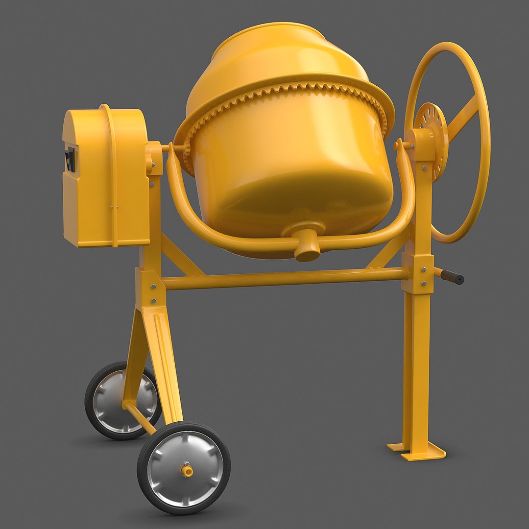Concrete Mixer 3d Model