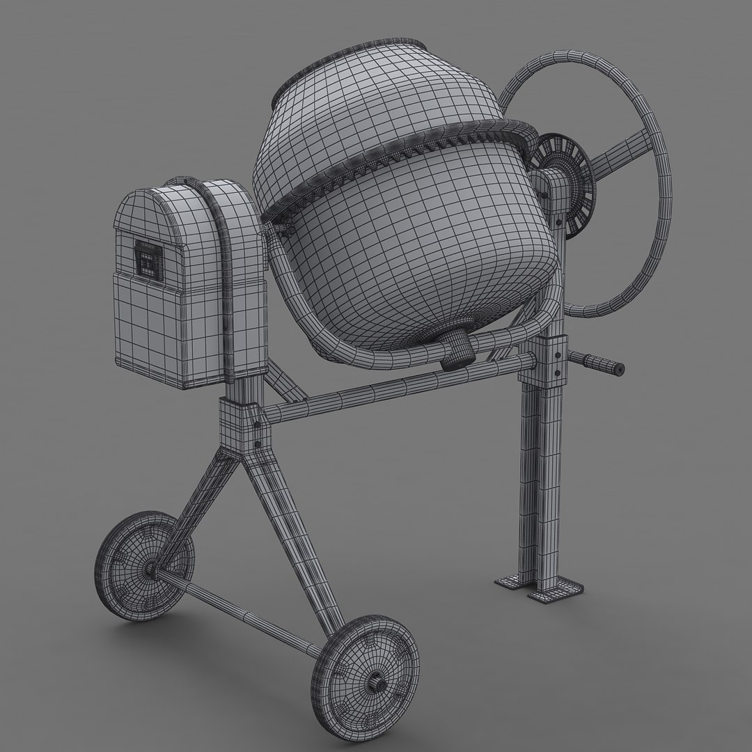 Concrete Mixer 3d Model