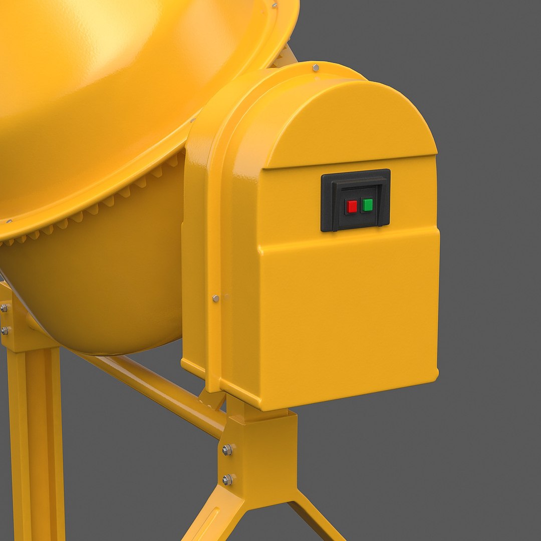 Concrete Mixer 3d Model