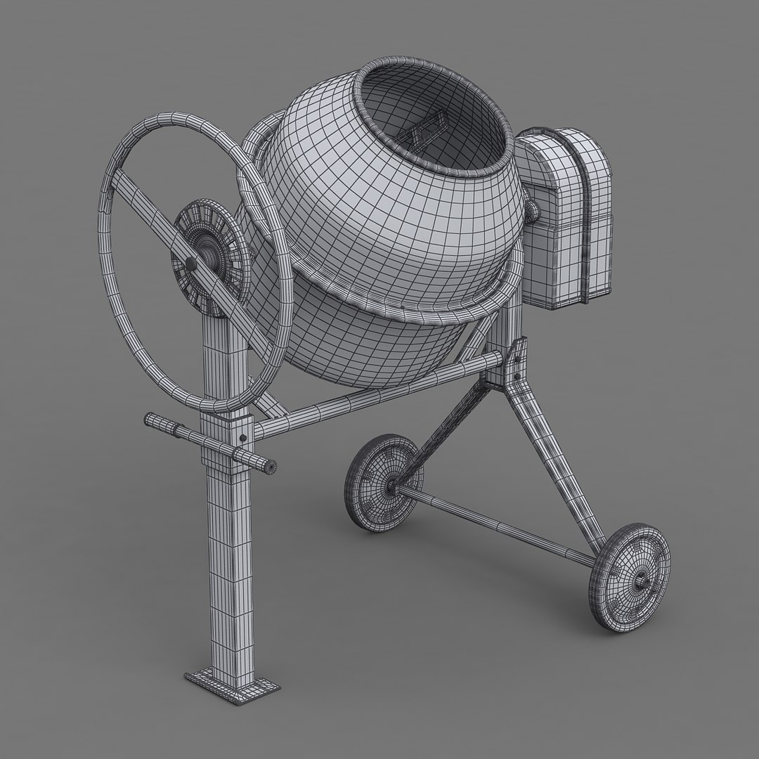 Concrete Mixer 3d Model