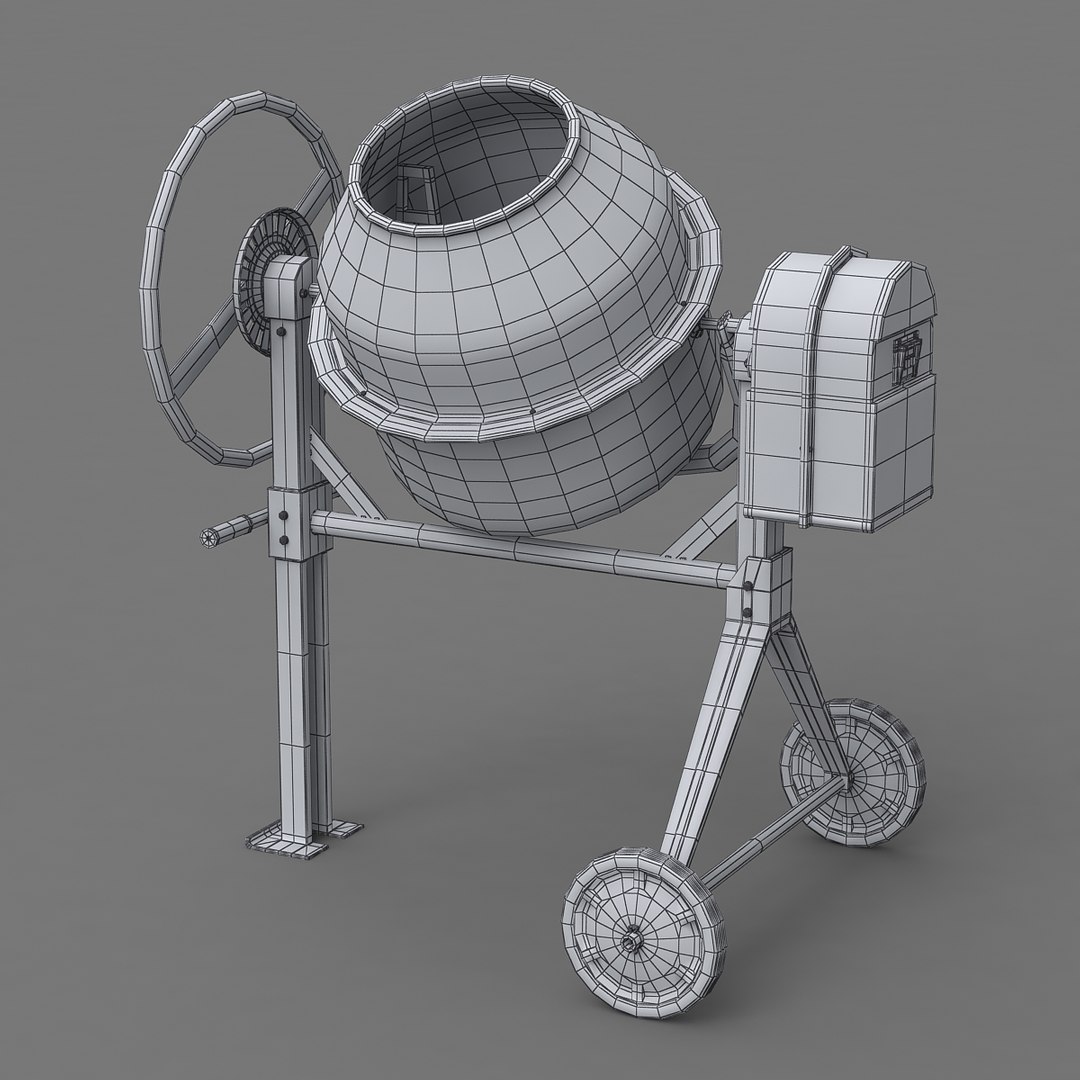 Concrete Mixer 3d Model