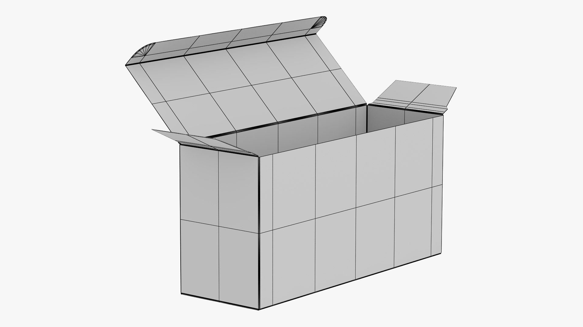 Open Packaging Box 04 3D model - TurboSquid 2054366
