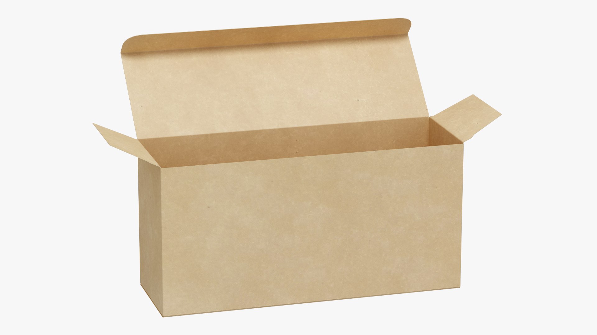 Open Packaging Box 04 3D model - TurboSquid 2054366