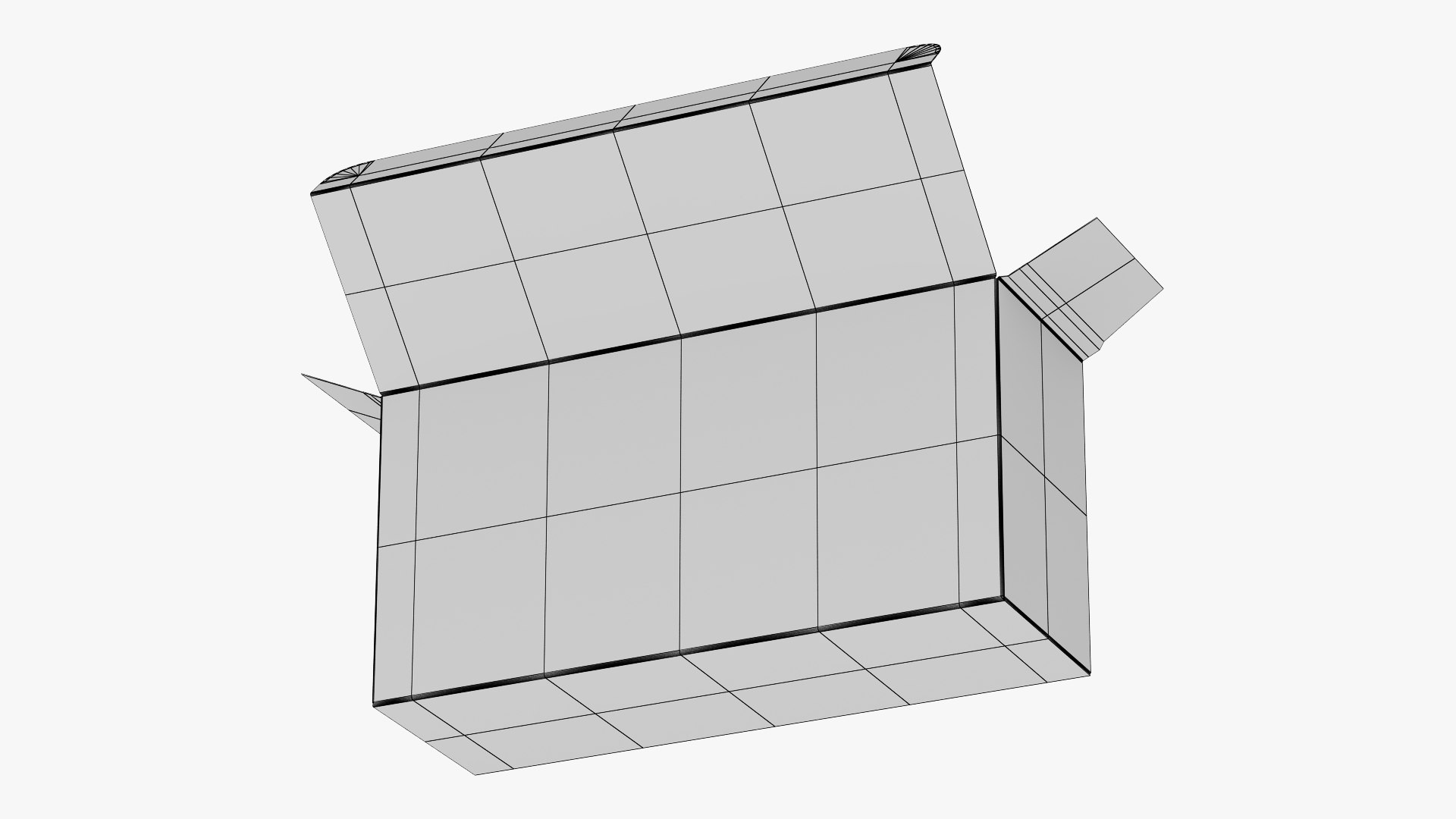 Open Packaging Box 04 3D model - TurboSquid 2054366