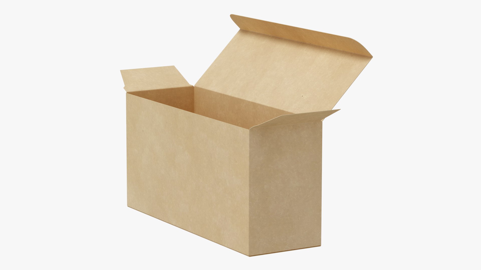 Open Packaging Box 04 3D model - TurboSquid 2054366