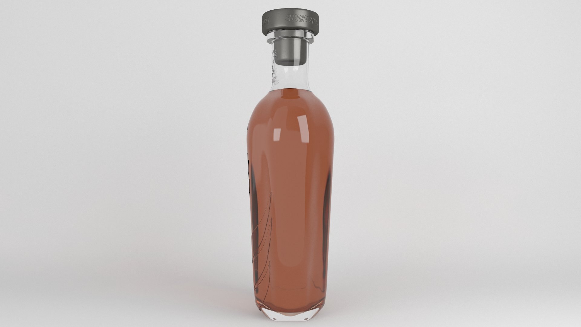 3D Bottle alcohol model - TurboSquid 1795957