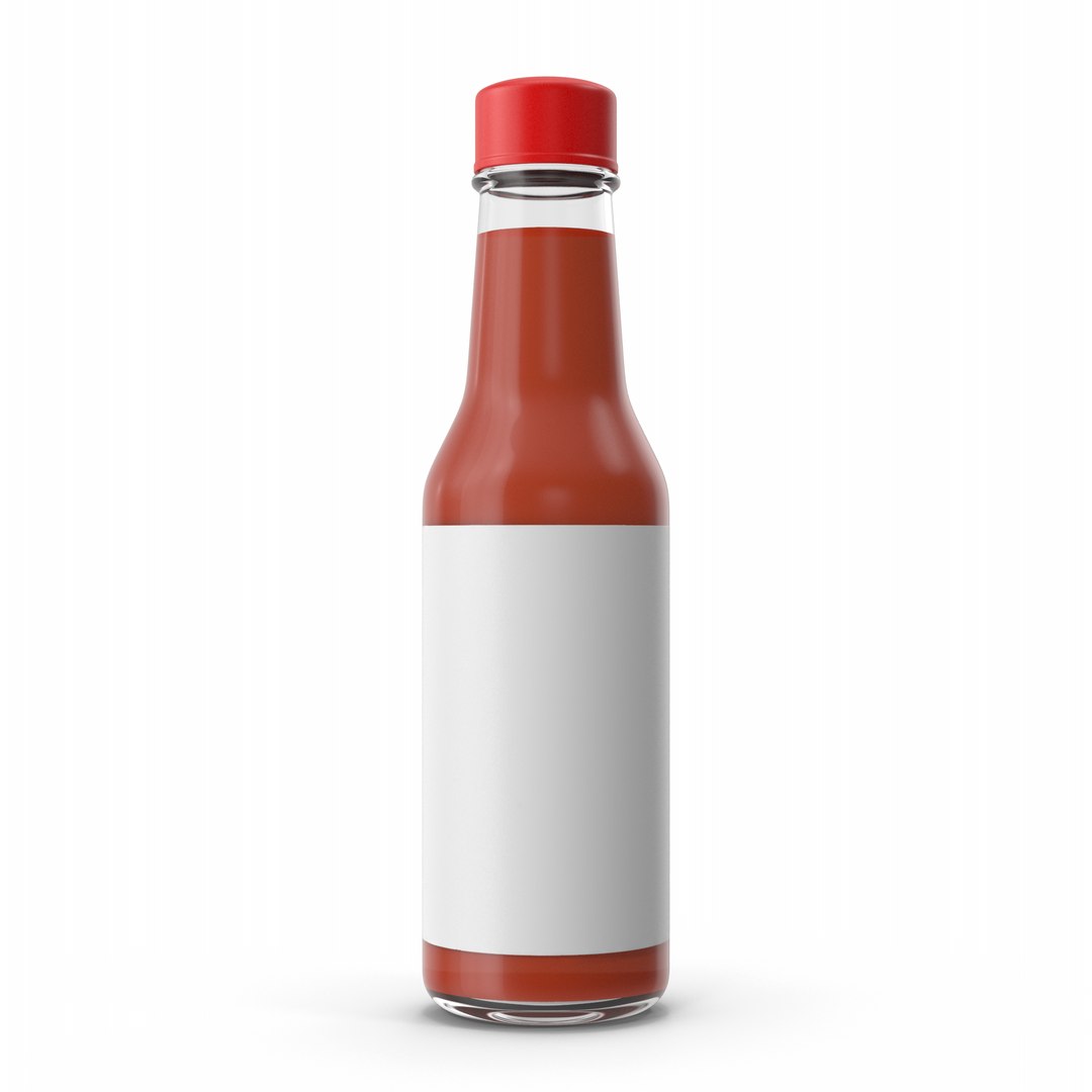 Hot Sauce Bottle Model - TurboSquid 1840948