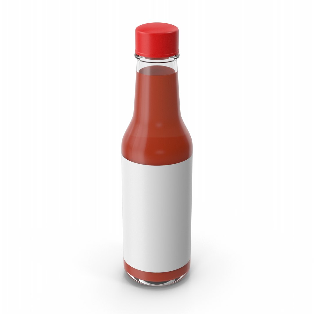 Hot Sauce Bottle Model - TurboSquid 1840948