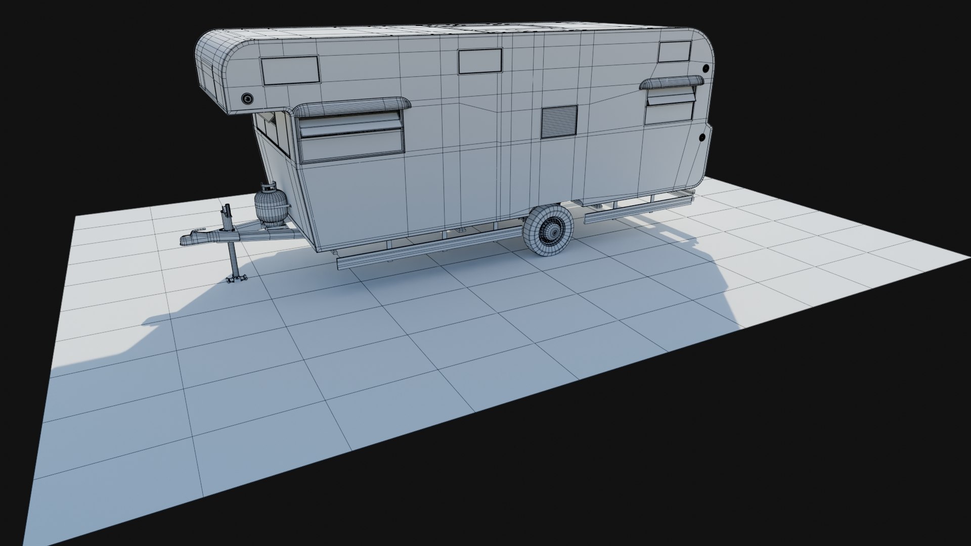Vintage Caravan 3D - TurboSquid 1960045