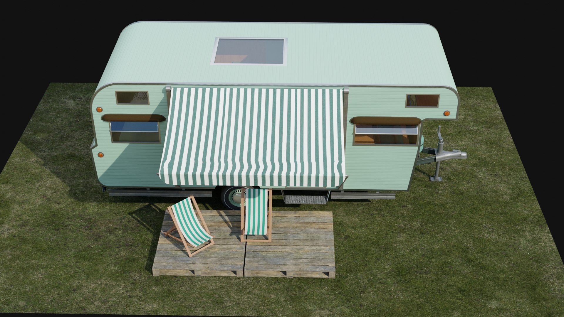 Vintage Caravan 3D - TurboSquid 1960045