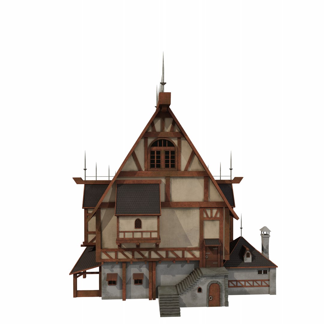 Mediaval House 3D Model - TurboSquid 1559855