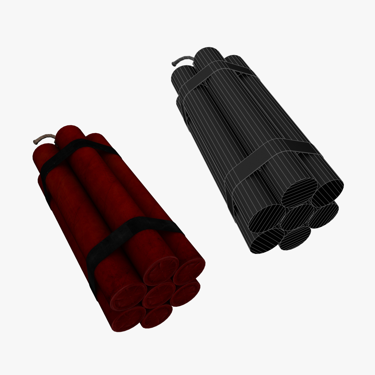 dynamite fuse 3d model
