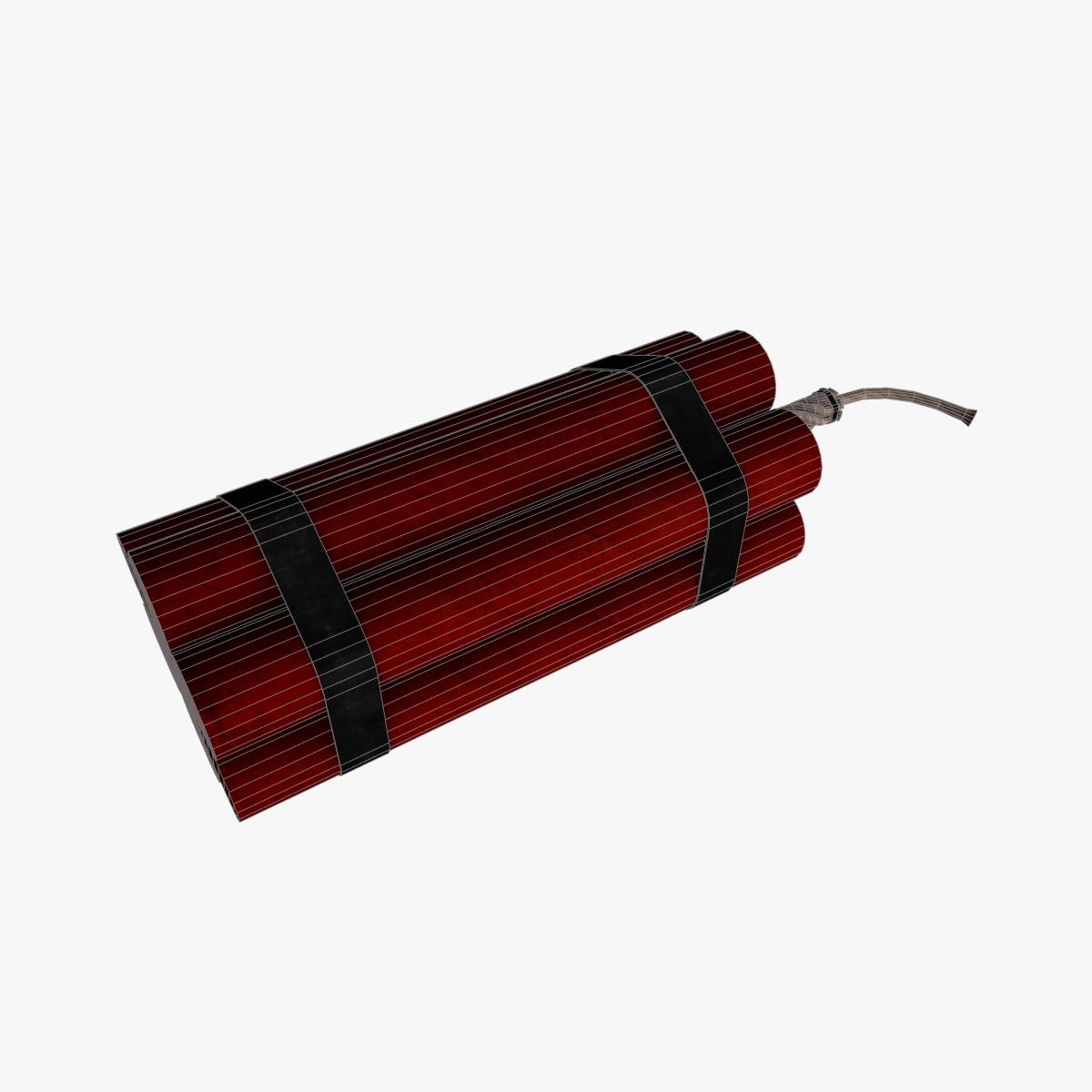 dynamite fuse 3d model