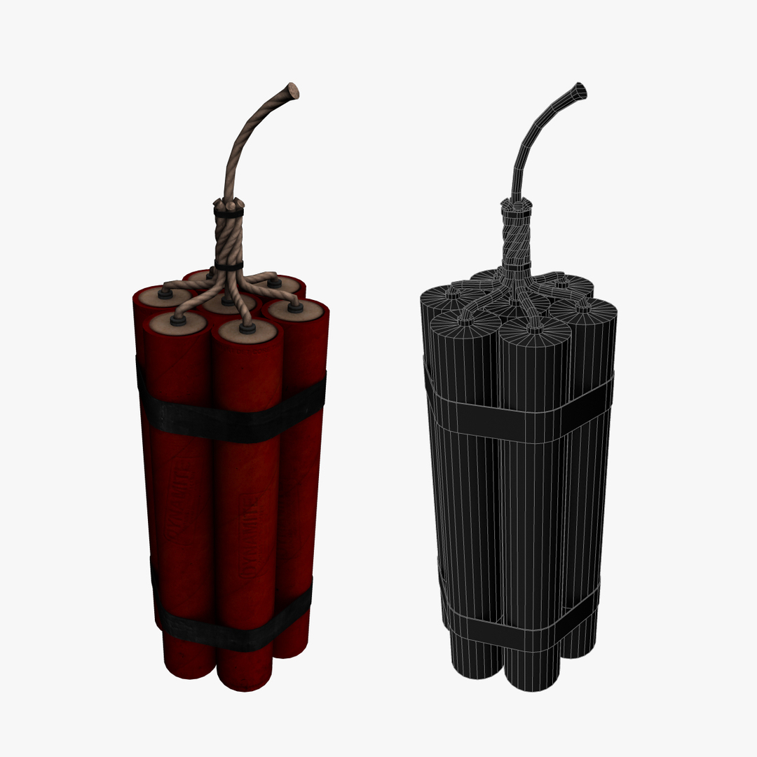 dynamite fuse 3d model