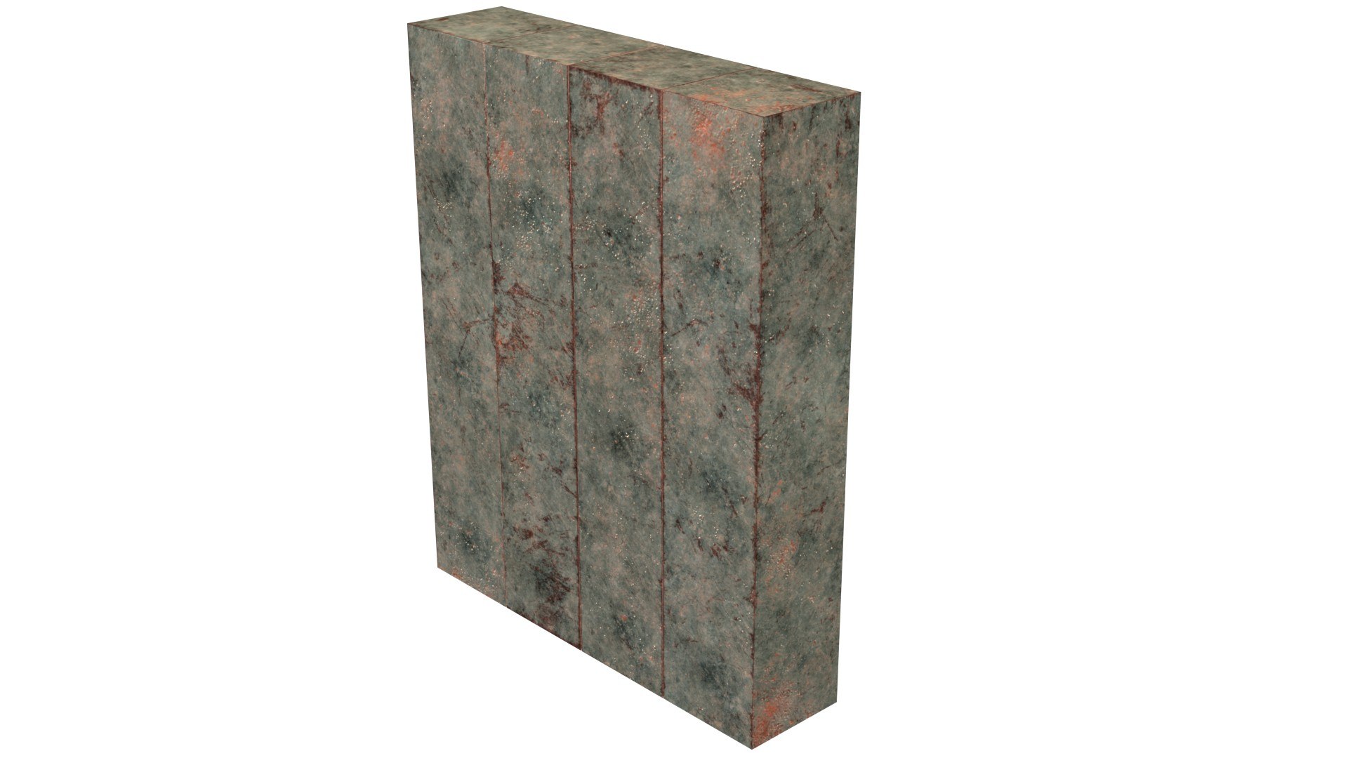 3D Metal Painted Rusty Wardrobe Lockers model - TurboSquid 1939017