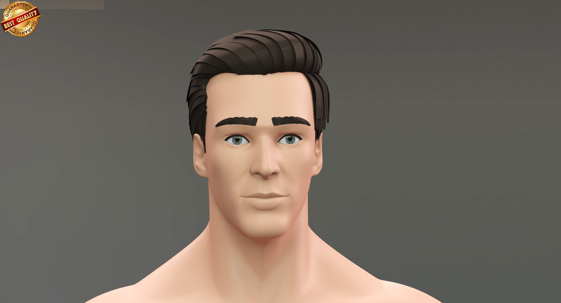 Modeled Male Realistic Human 3d Model