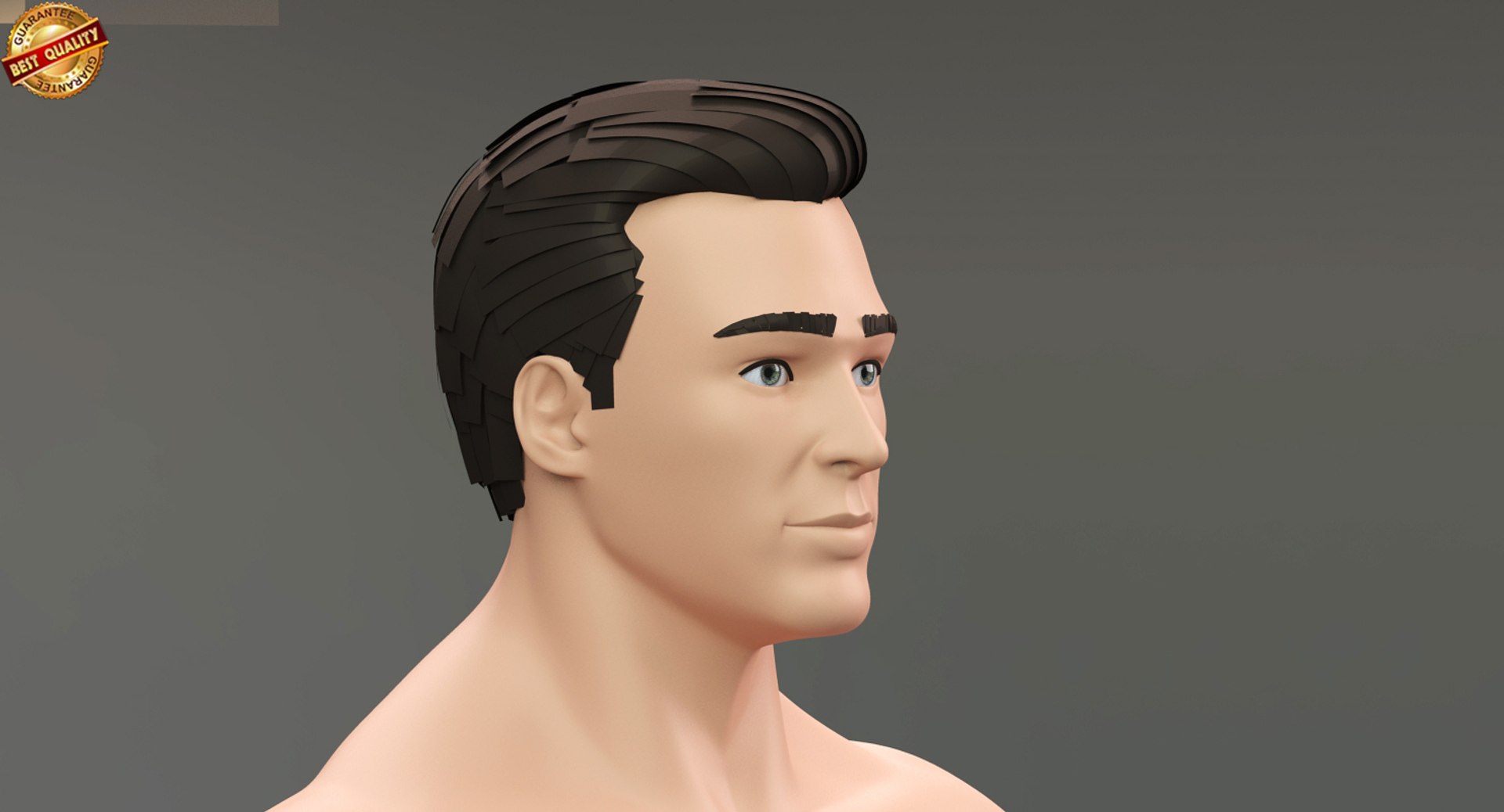 Modeled Male Realistic Human 3d Model