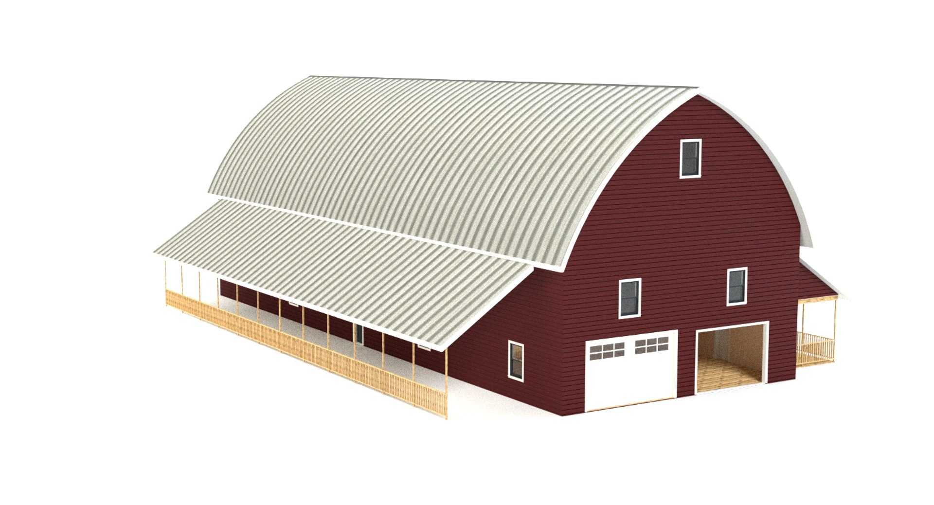 Barn Modeled 3d Model